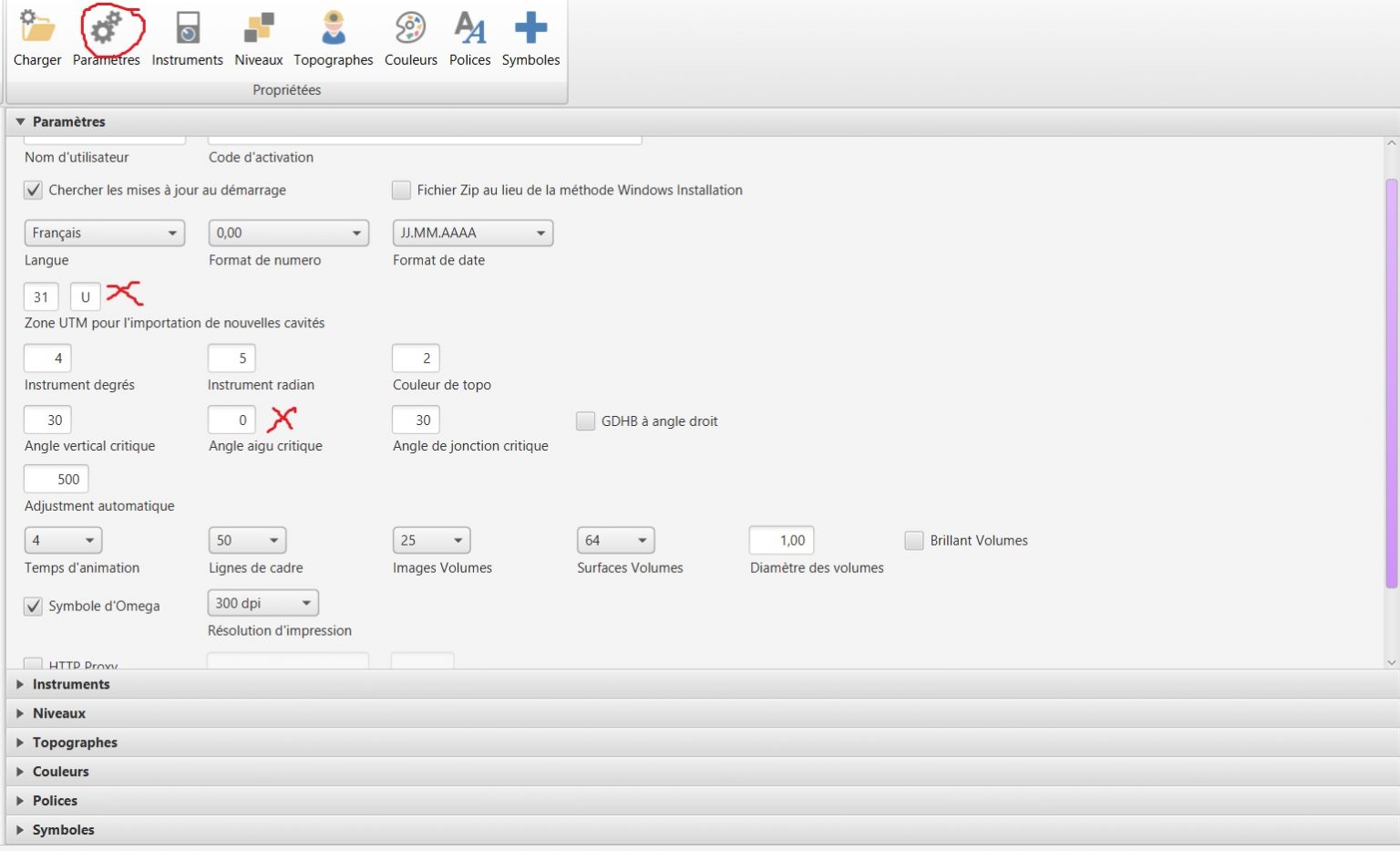 tp topo distoXXX - EEGC - Club de Spéléologie